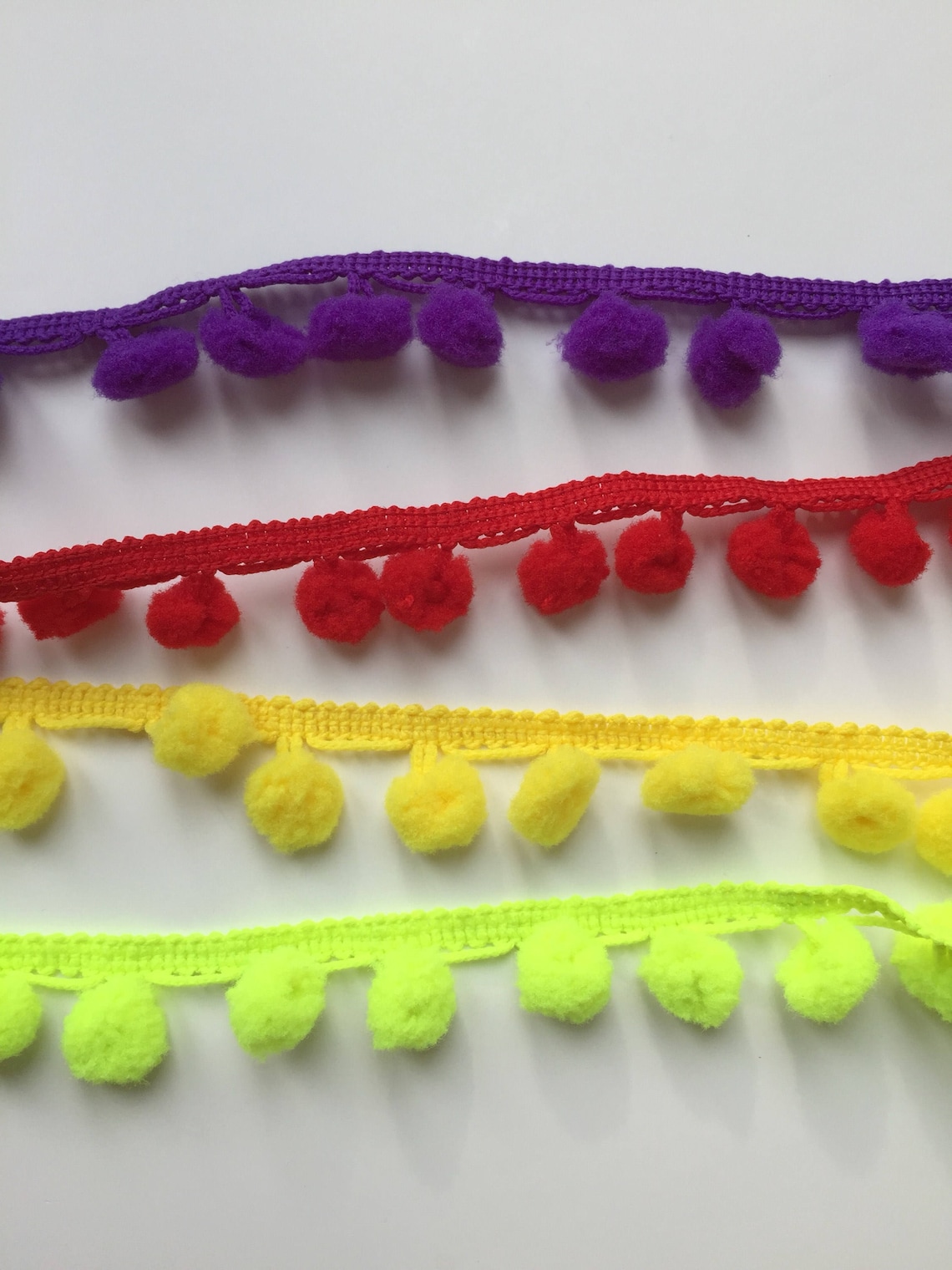 Pom Pom Trim 10mm Pom Pom Trim Craft Supplies Neon | Etsy