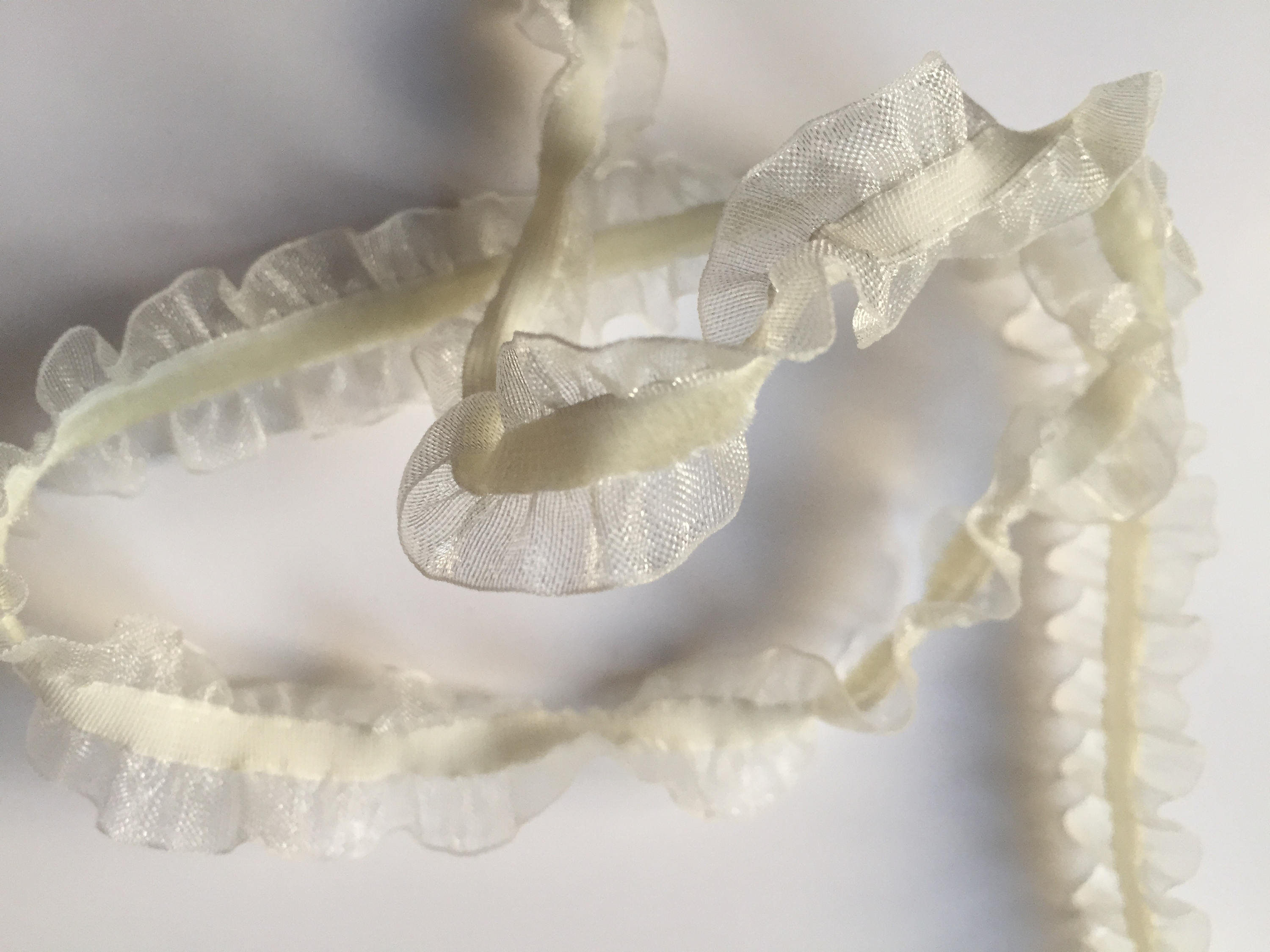 Velvet Ribbon With Sheer Ruffle Edge Ruffle Elastic 15mm | Etsy