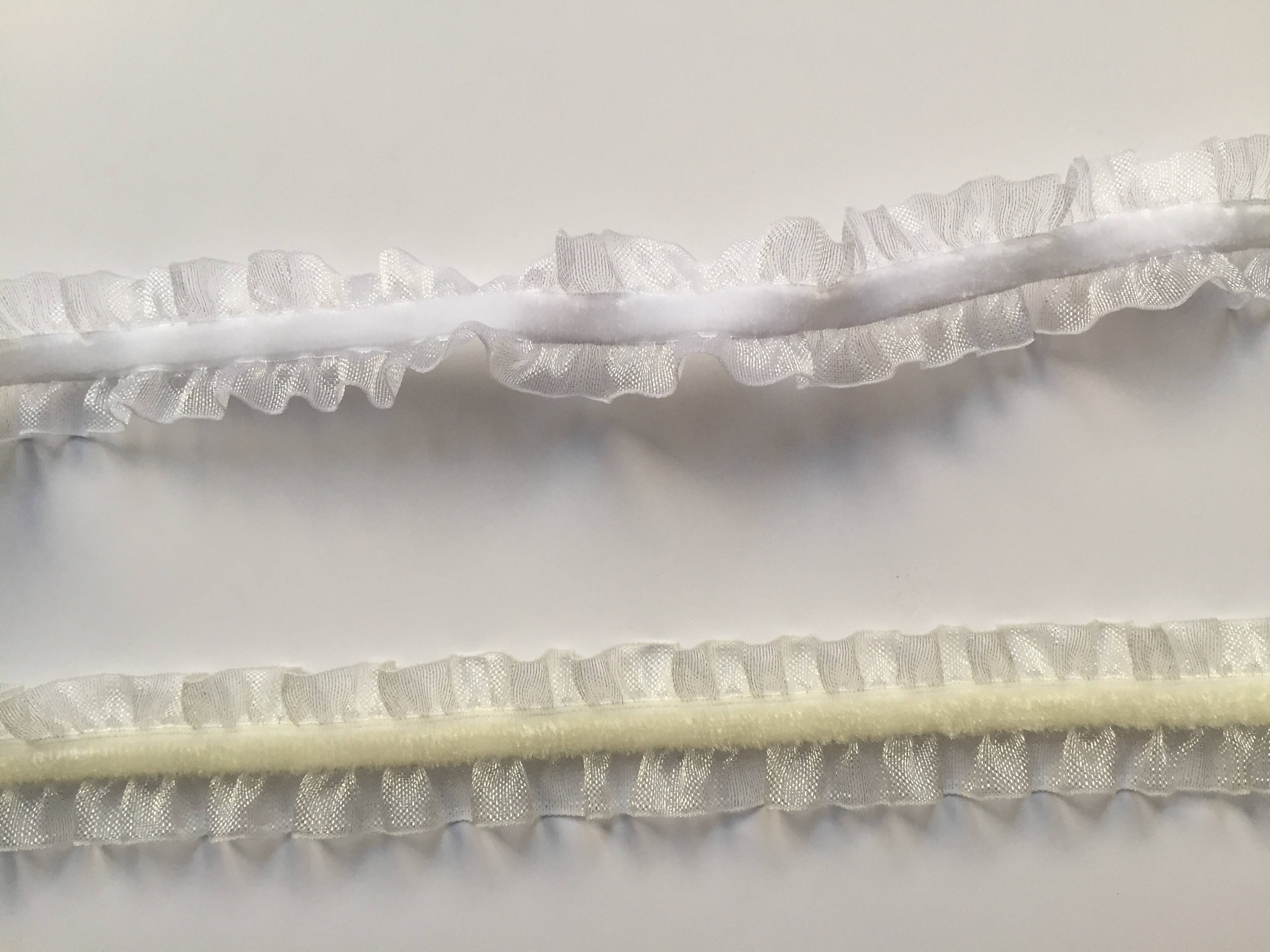 Velvet Ribbon With Sheer Ruffle Edge Ruffle Elastic 15mm | Etsy