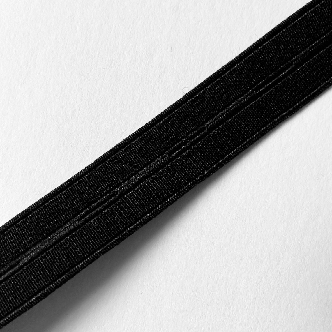Soft Buttonhole Elastic - 20mm Wide Elastic - Available in Black and ...