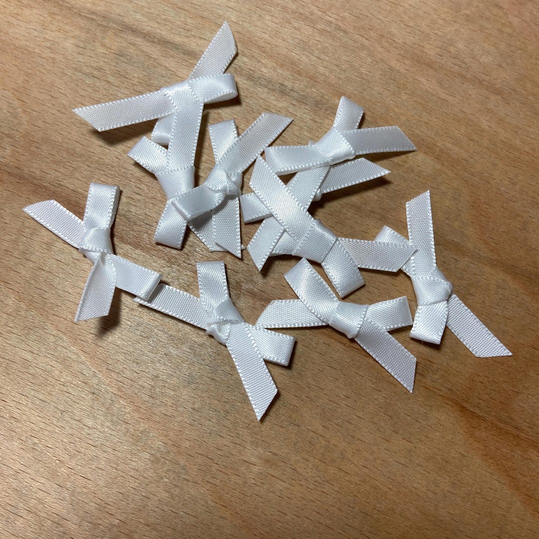 Decorative Mini Bows - Ivory Bow - Set of 10 Cute White Bows - Etsy