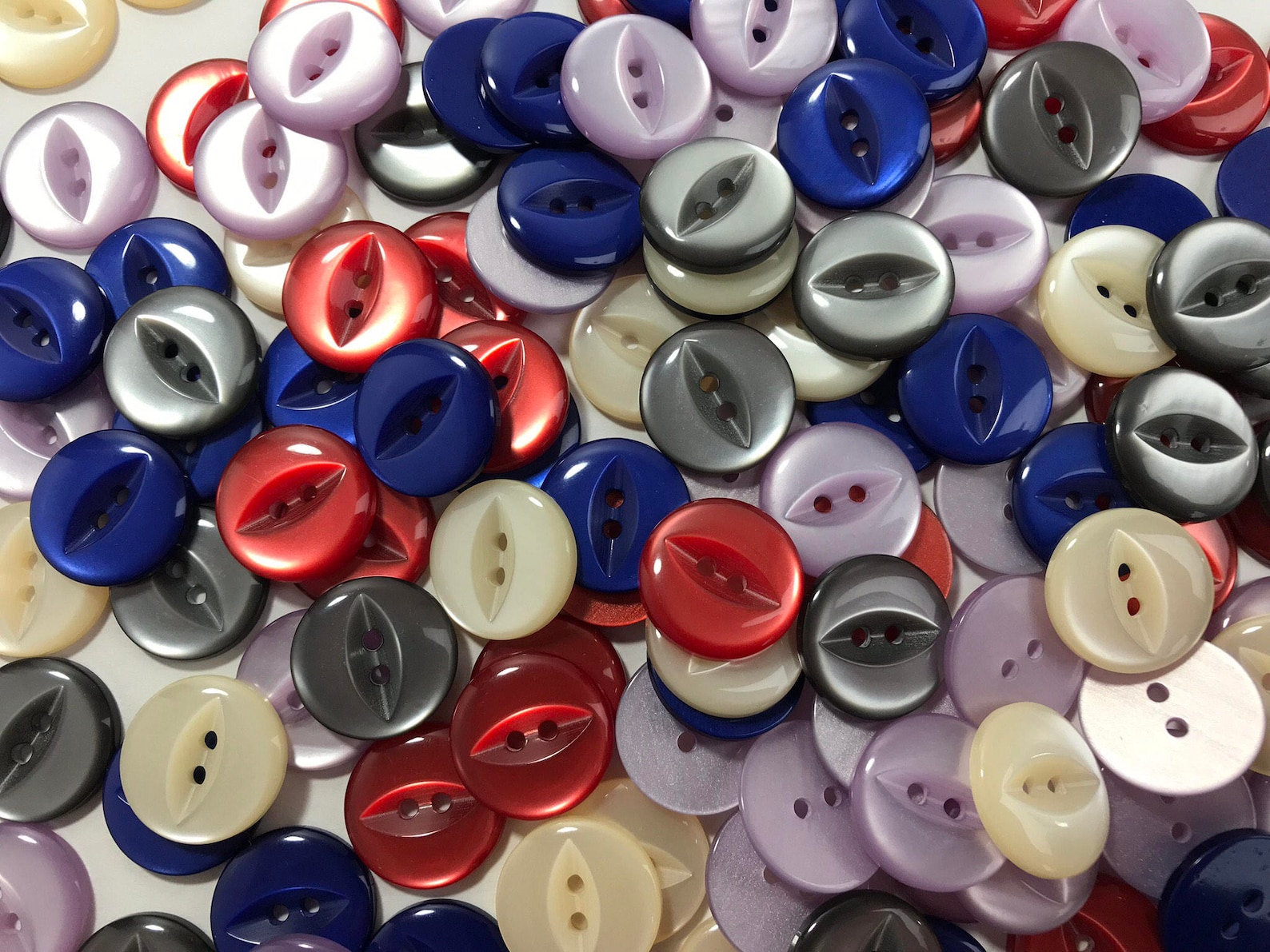 19mm Button Various Colours - Size 30L 19mm Fish Eye Buttons - Price ...
