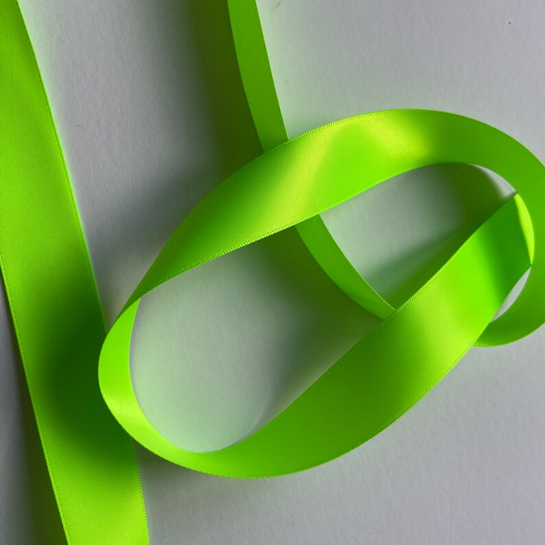 Fluorescent Double Faced Satin Ribbon Quality Neon Craft - Etsy