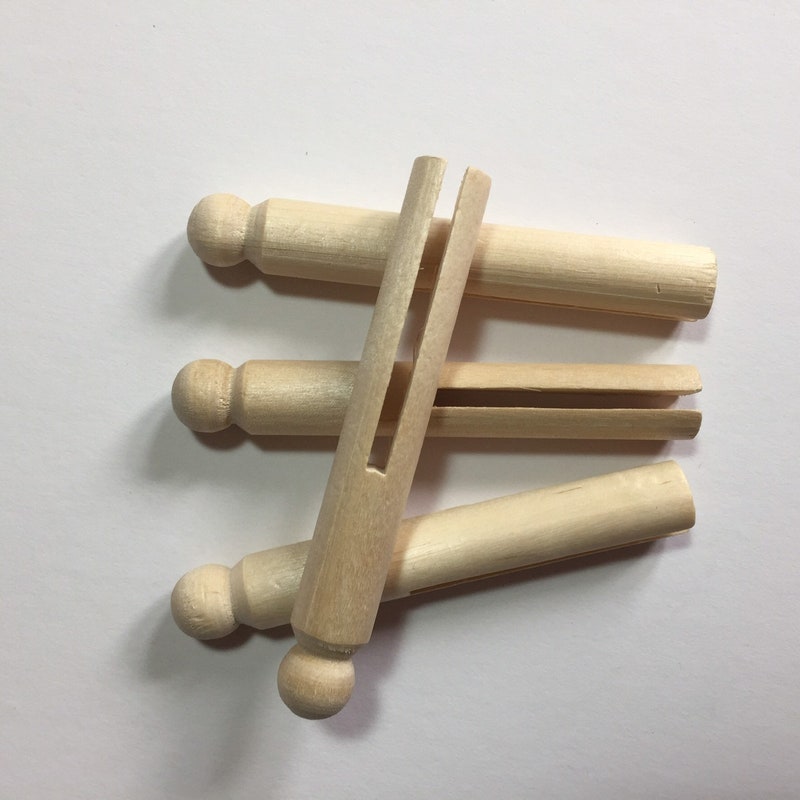 Wood Doll Pins - Etsy