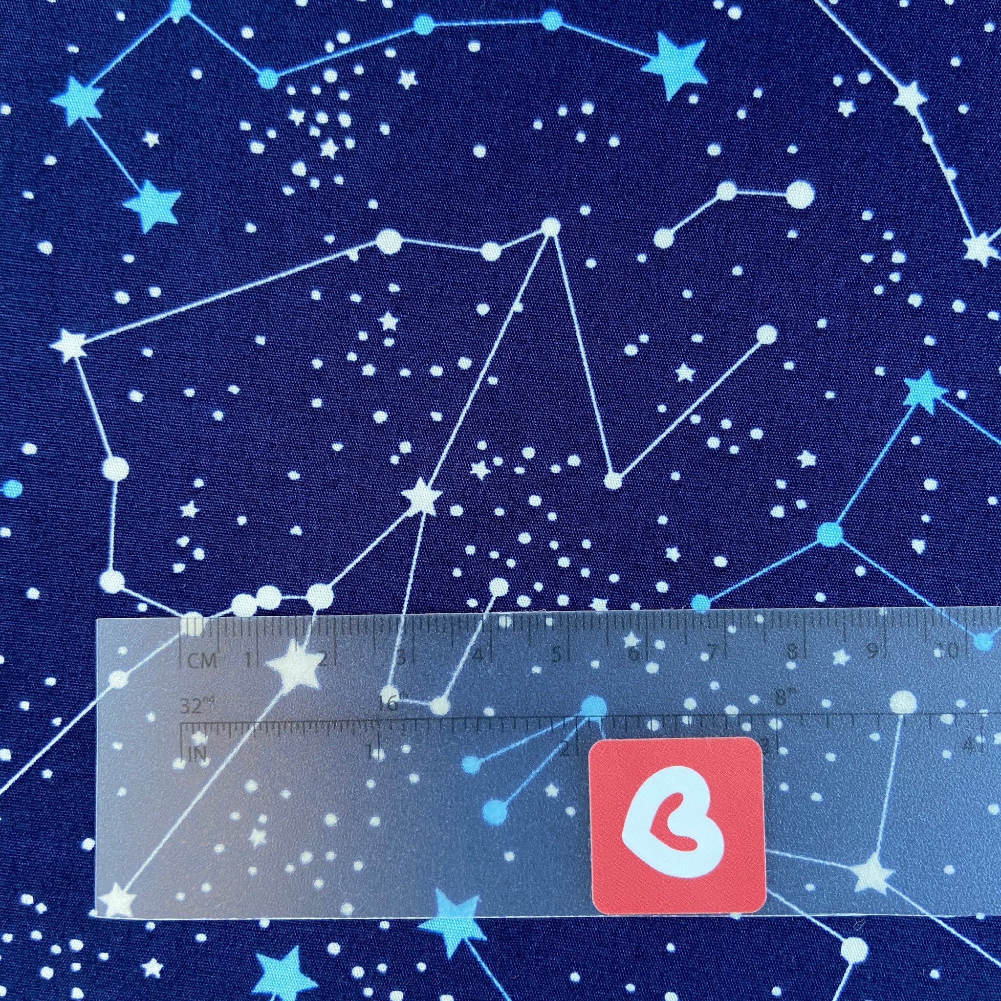 Night Sky Cotton Fabric Astrology Material Stars in the - Etsy