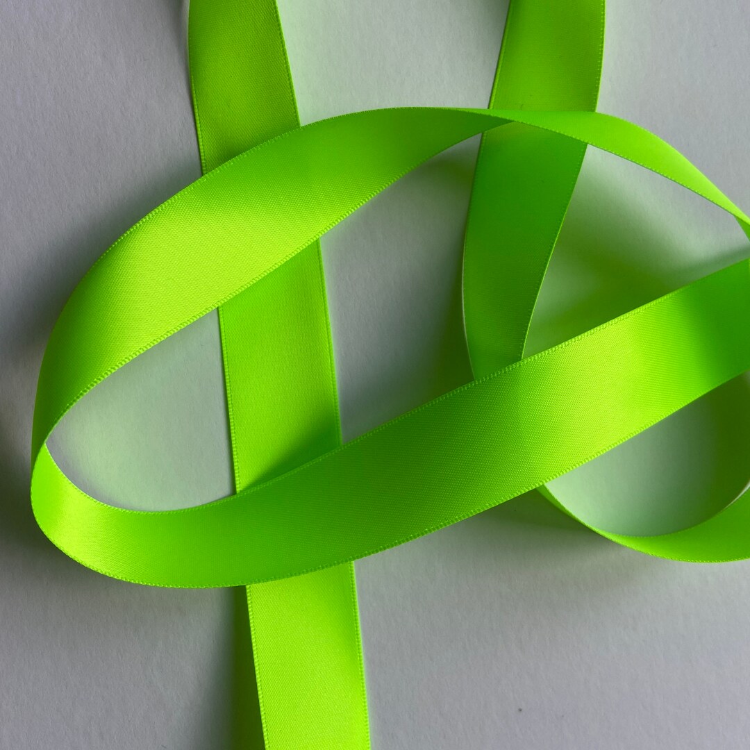 Fluorescent Double Faced Satin Ribbon - Quality Neon Craft Ribbon ...