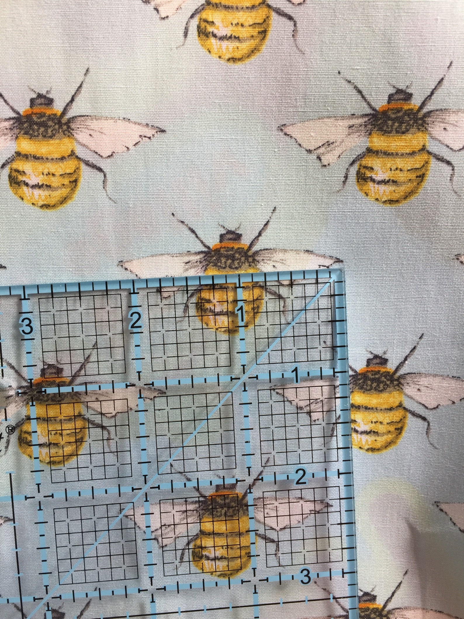 Bee Cotton Fabric 100% Cotton Sky Bee Cotton Material - Etsy