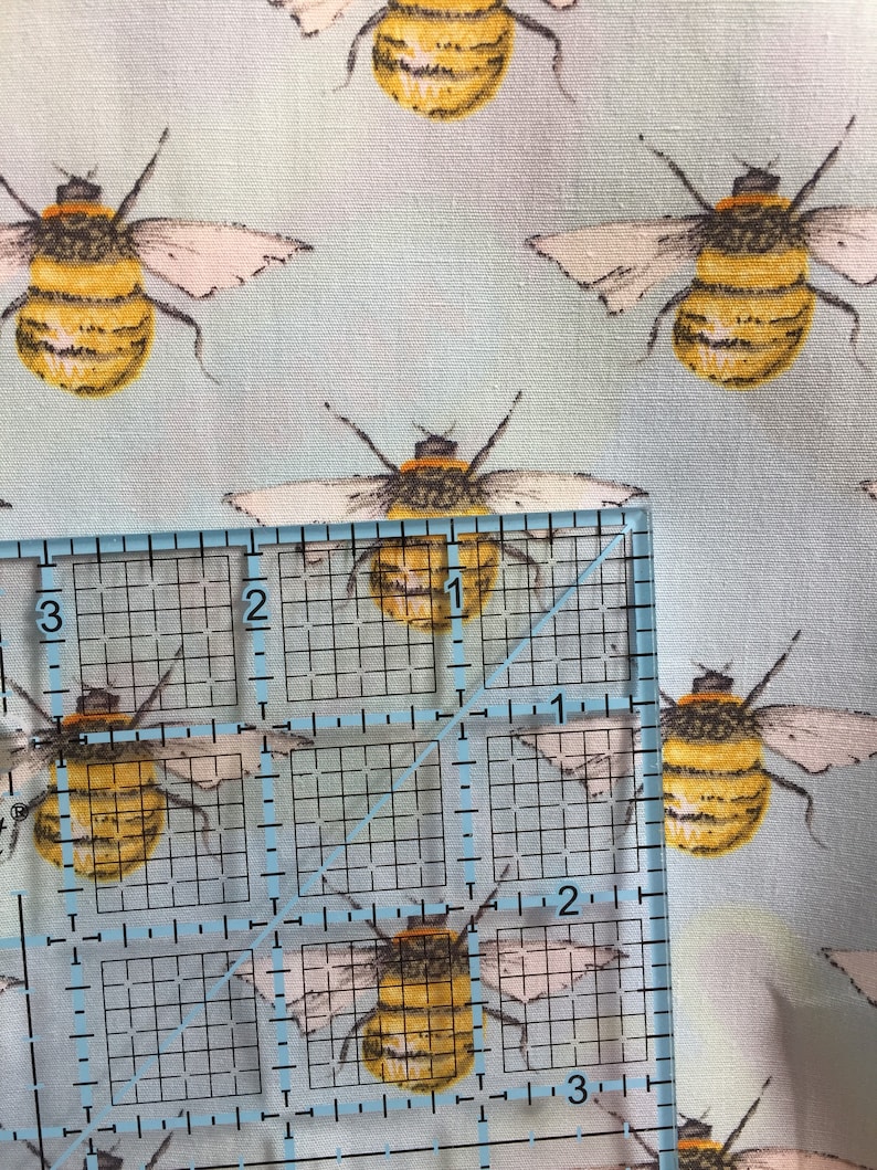 Bee Cotton Fabric 100% Cotton Sky Bee Cotton Material - Etsy