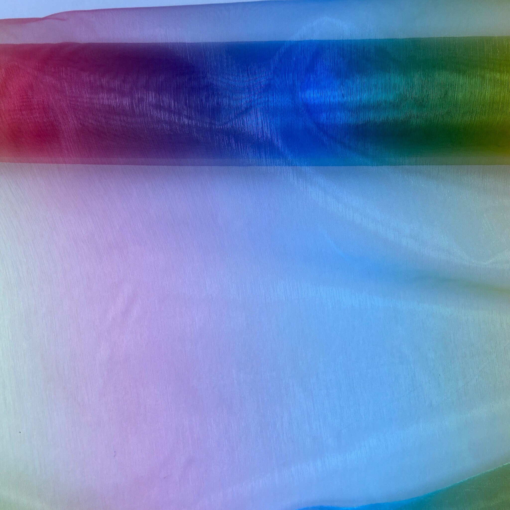 Rainbow Organza Fantasia Material Sheer Costume Fabric | Etsy