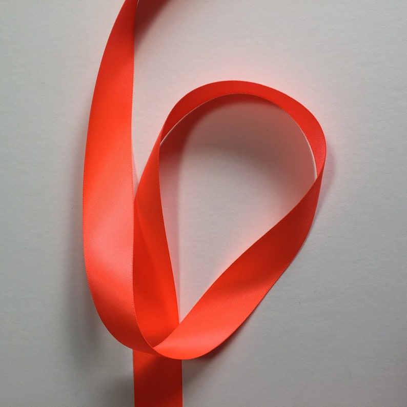 Fluorescent Double Faced Satin Ribbon Quality Neon Craft - Etsy