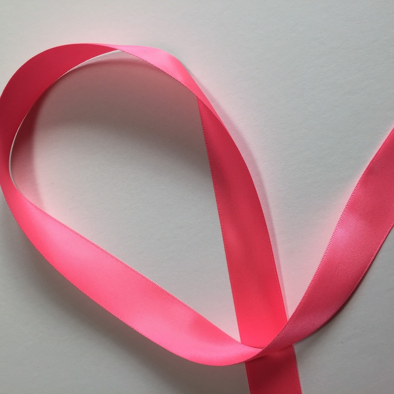 Fluorescent Double Faced Satin Ribbon Quality Neon Craft - Etsy