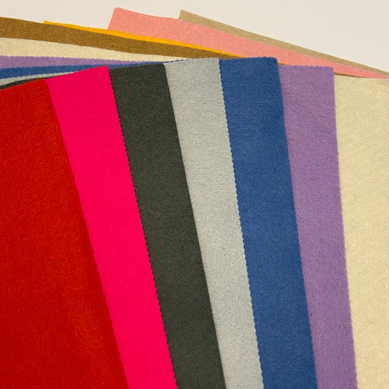 Felt Made in UK A4 Size Craft Felt Various Colours - Etsy