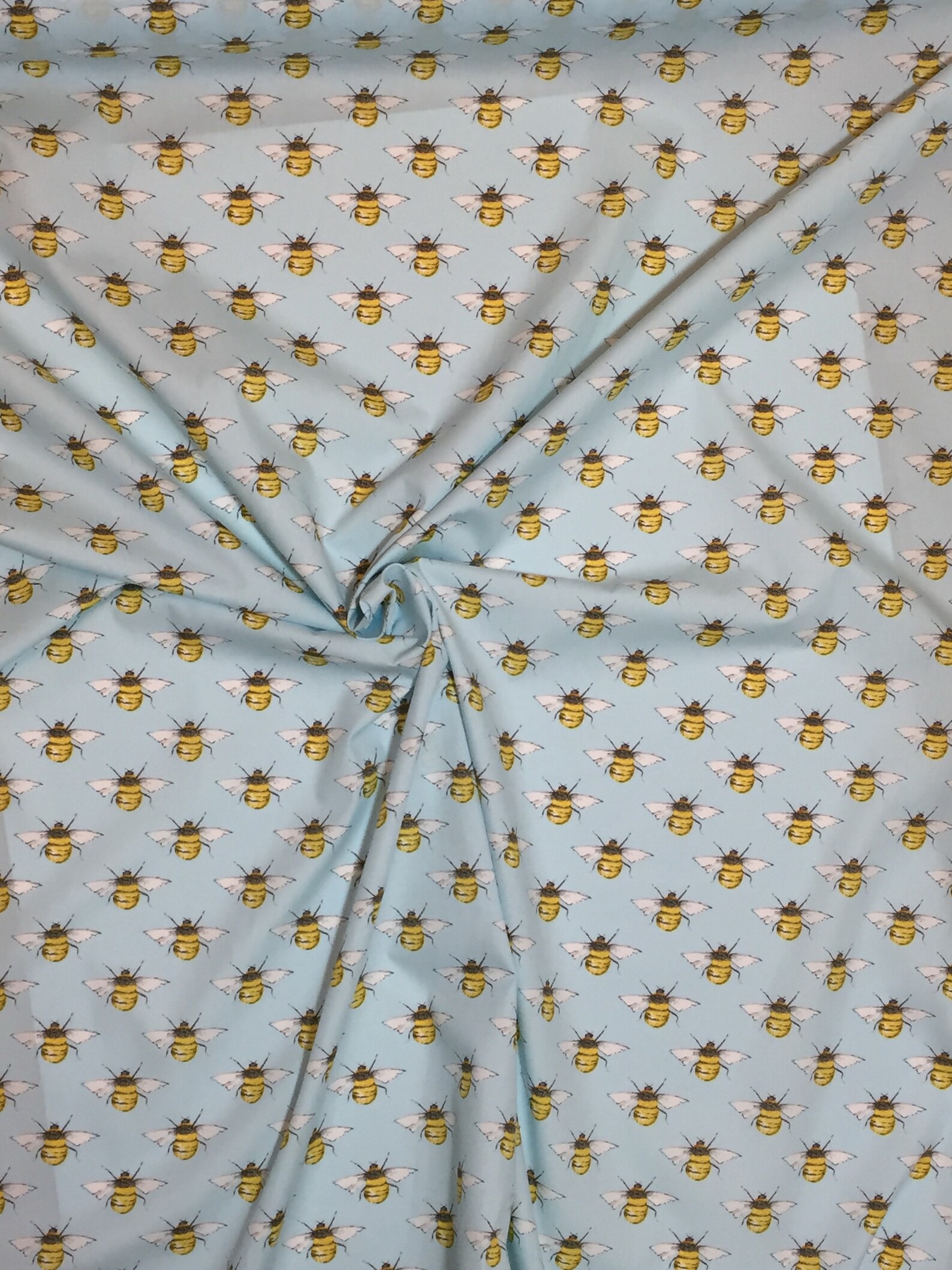 Bee Cotton Fabric 100% Cotton Sky Bee Cotton Material - Etsy