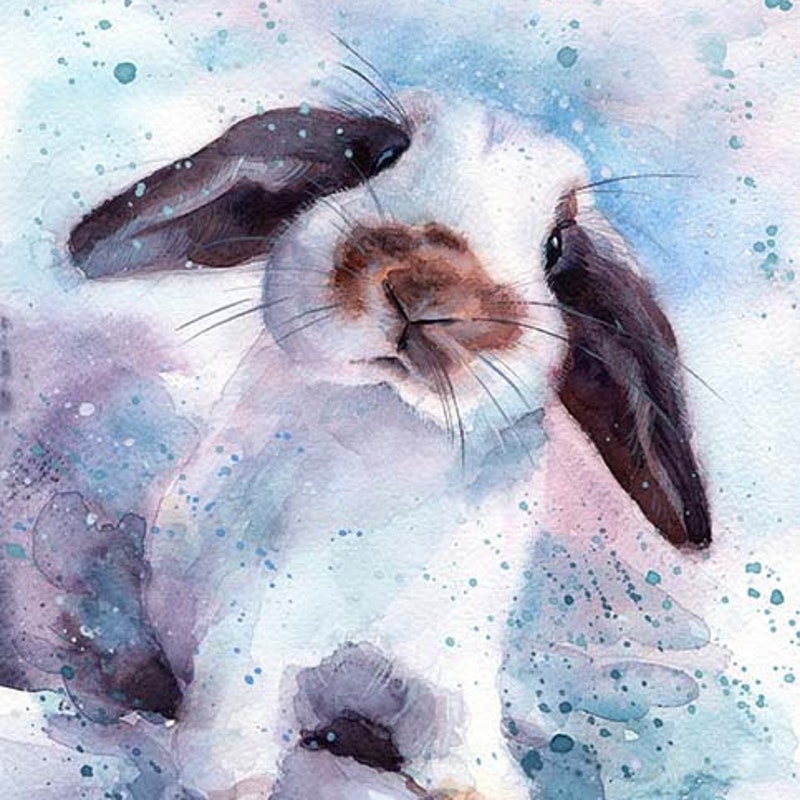 Bunny Painting - Etsy