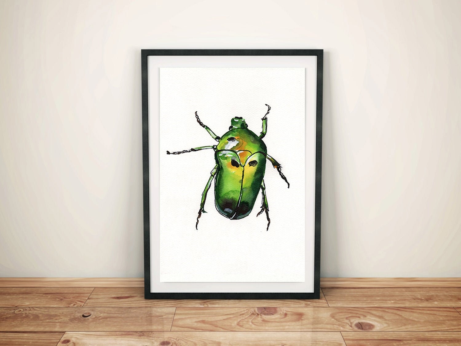 Beetle Wall Art Beetle watercolor print Entomology Beetle Art | Etsy