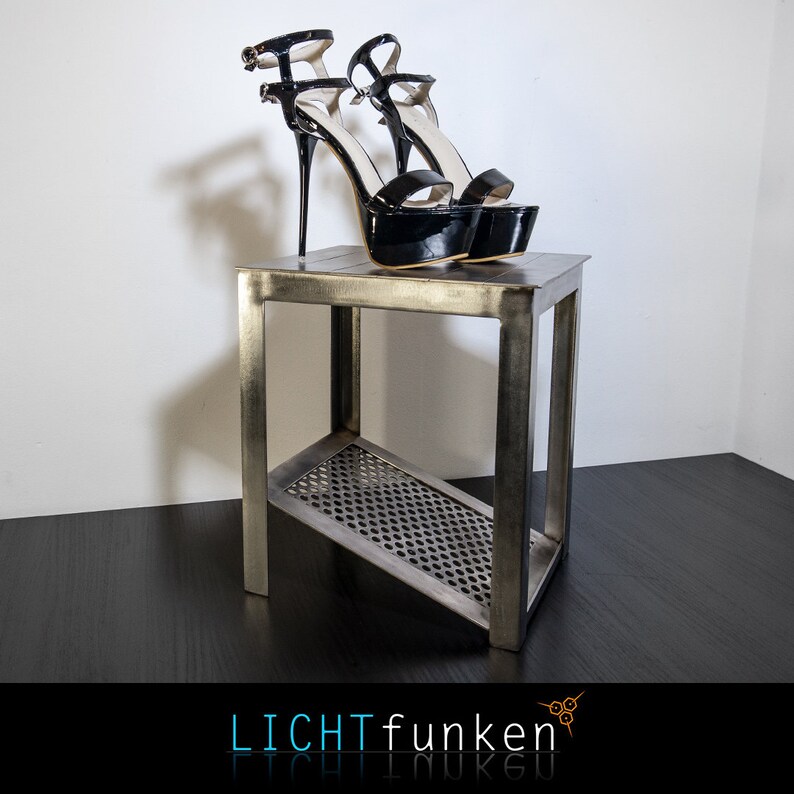 Showcase / Shoe Rack Made of Stainless Steel by Lichtfunken - Etsy