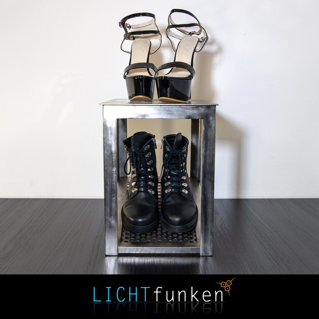 Showcase / Shoe Rack Made of Stainless Steel by Lichtfunken - Etsy