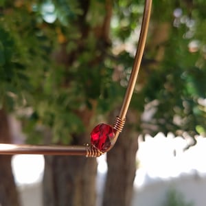 Copper Hummingbird Swing or Hummingbird Perch W/hook, Bird Perch, Red ...