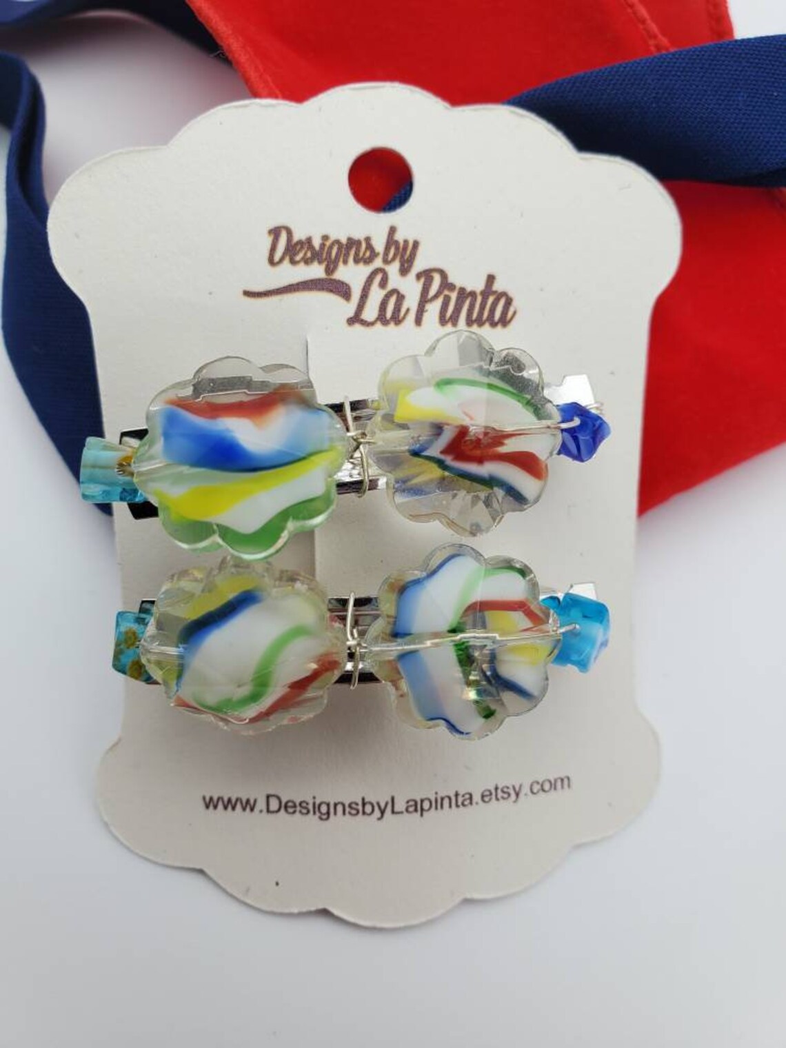 Rainbow Hair Barrettes Little Girl Hair Clips Barrette Pairs - Etsy