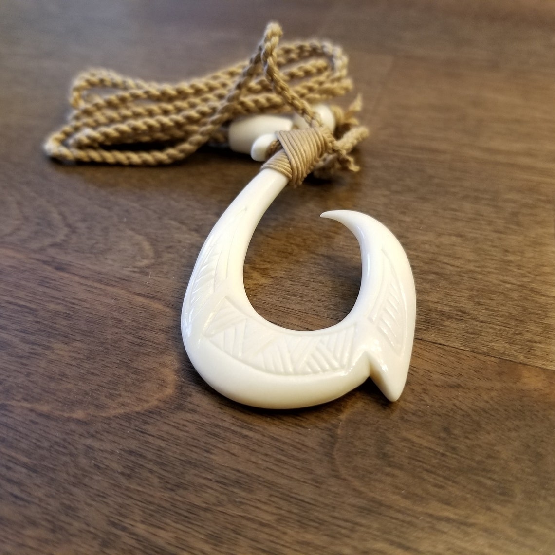 Fish Hook Necklace Hawaiian Fish Hook Necklace Maori Man | Etsy