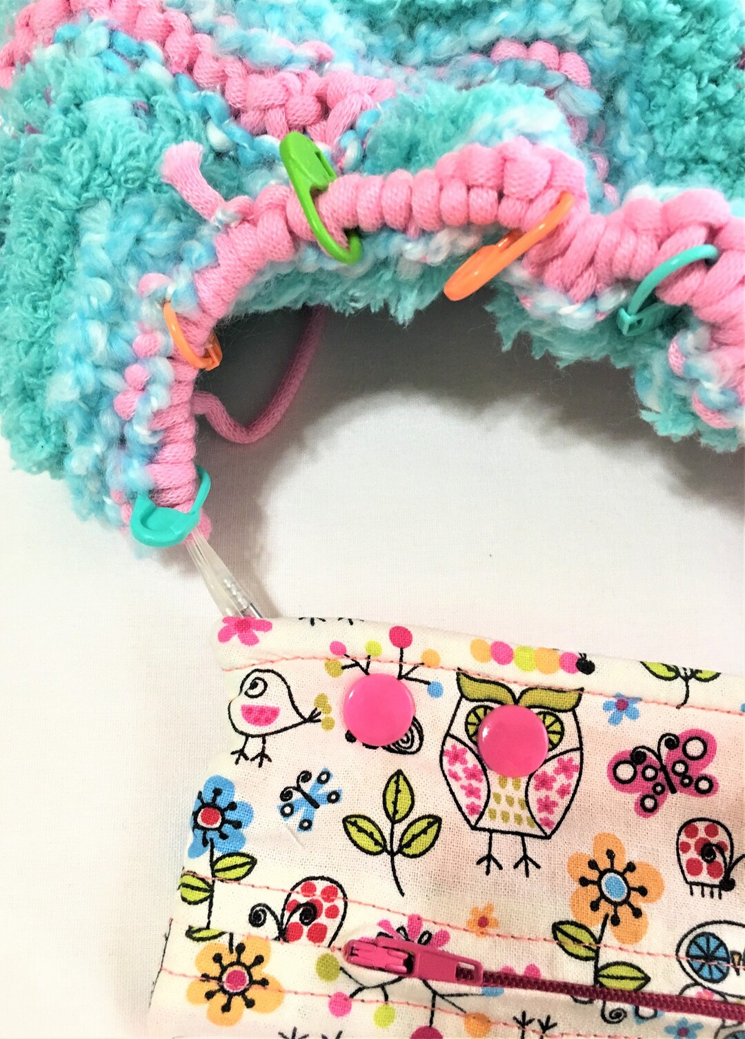 Little Owls Needle Snapper, Circular or DPN Knitting Project Holder ...