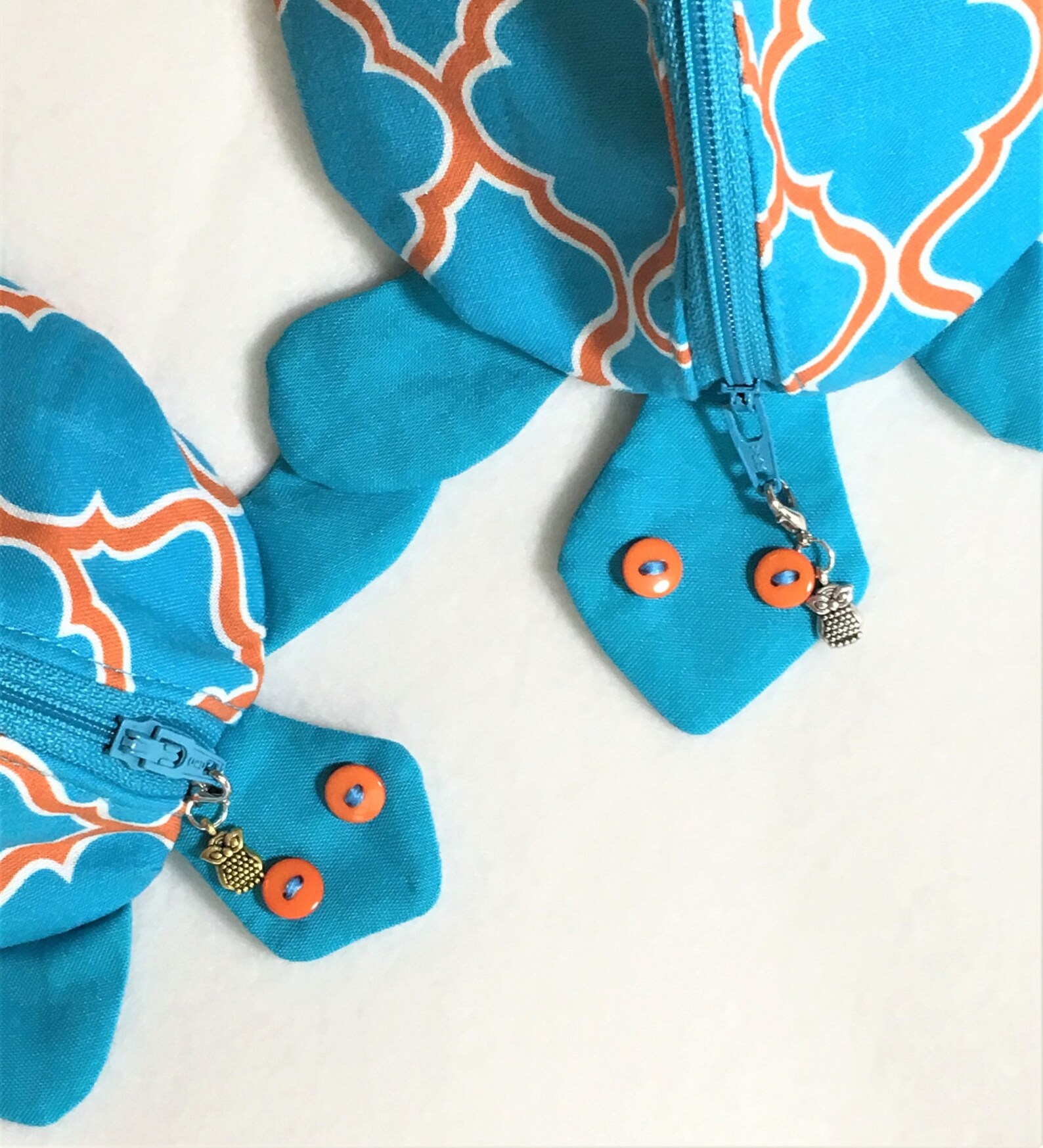 Fun Zippy Zoo Turquoise Turtle Shaped Small Zipper Pouch - Etsy