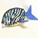 Blue Tropical Zippy Zoo Fish Shaped Zipper Pouches, Knitting/crochet ...