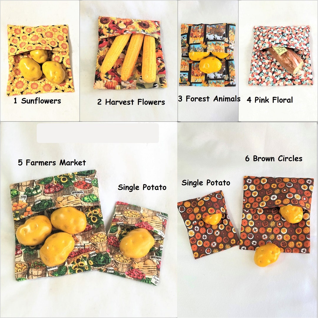 Fall Print Potato Cooking Bags, Microwaveable Large Potato Cooking Bag ...