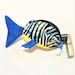 Blue Tropical Zippy Zoo Fish Shaped Zipper Pouches, Knitting/crochet ...