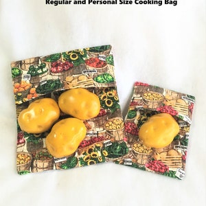 Fall Print Potato Cooking Bags, Microwaveable Large Potato Cooking Bag ...