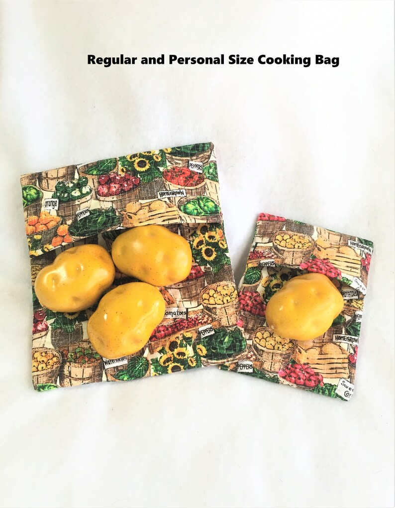 Personal Size Fall Potato Bags Microwaveable Potato Cooking | Etsy