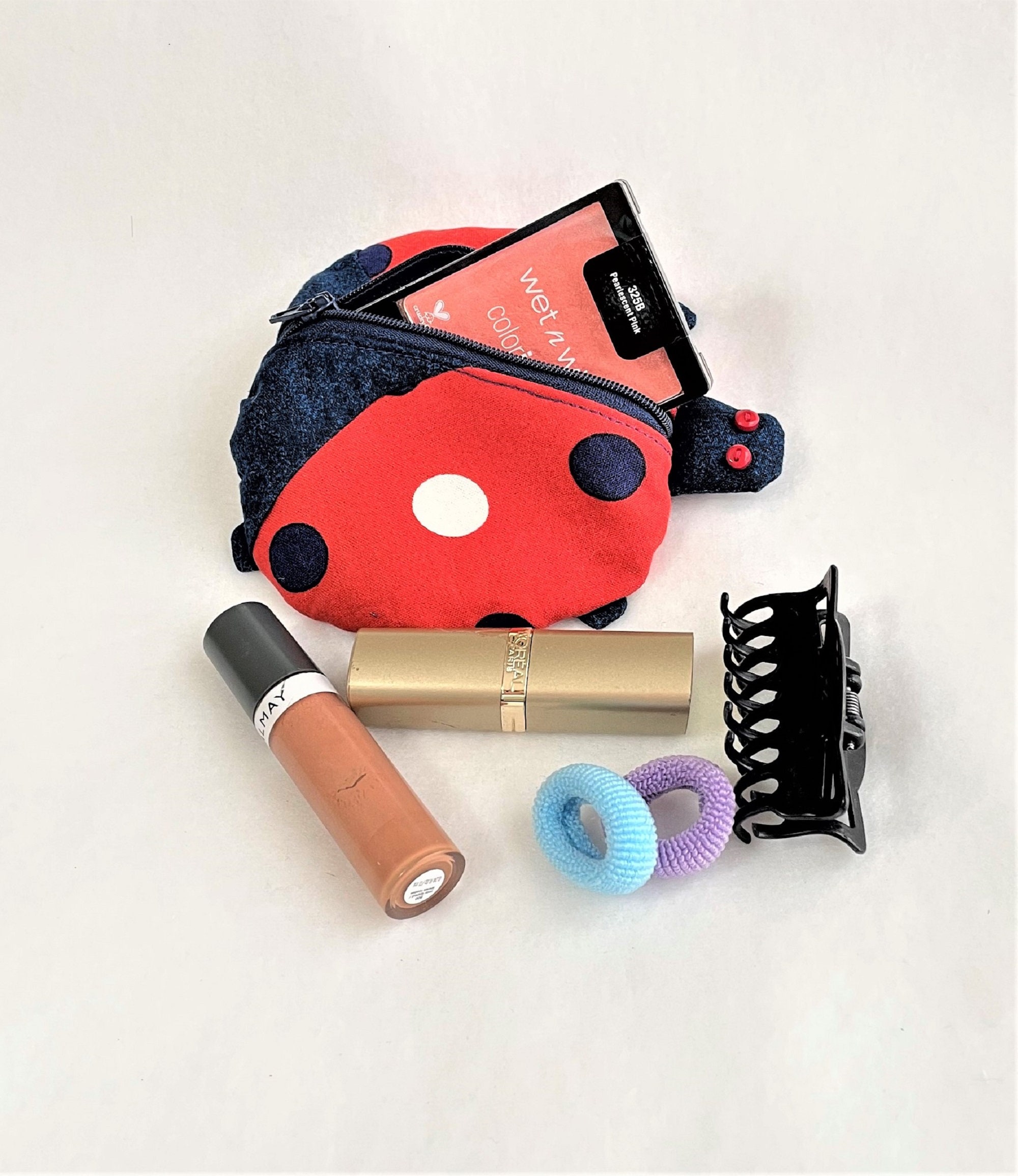 Zippy Zoo Unique Ladybug Shaped Small Zipper Pouches Coin - Etsy