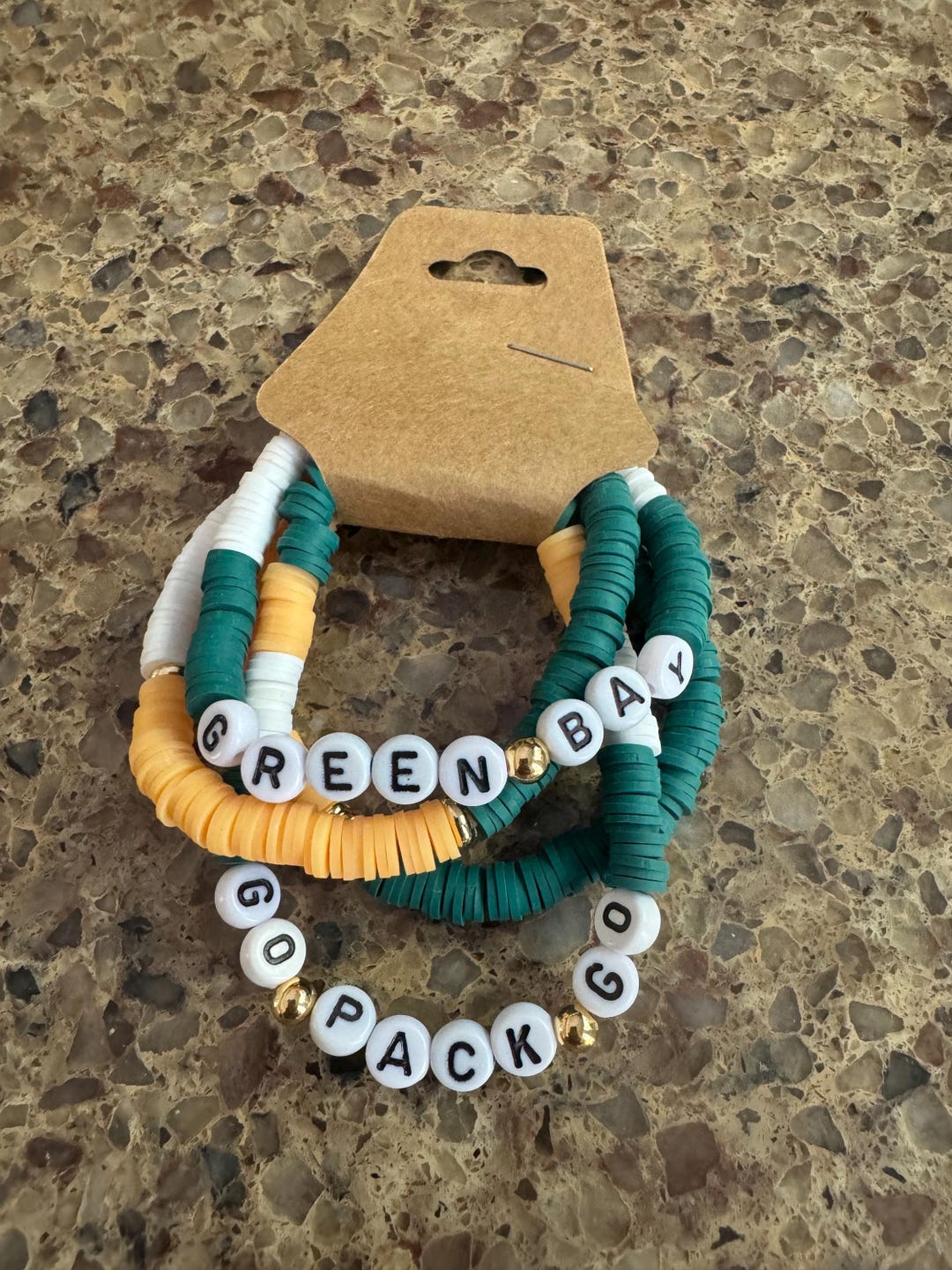 Green Bay Packers Clay Bracelet Set of 4 - Etsy