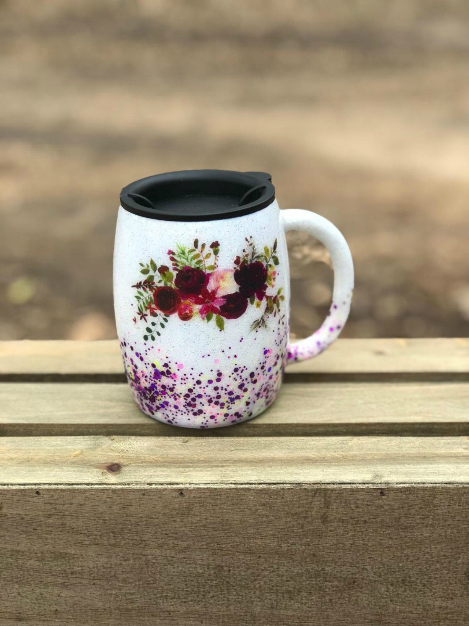 Glitter Coffee Mug, Personalized Coffee Tumbler, Stainless Steel Mug ...