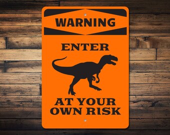PDF: Set of 5 NEW Dinosaur Crossing Signs Dinosaur Themed | Etsy
