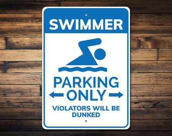 Swimming sign | Etsy