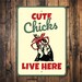 Cute Chicks Sign Sign For Chicks Farmers Coop Chicken Home | Etsy