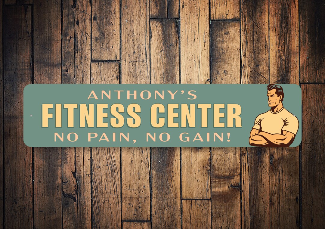 Retro Fitness Sign, Home Fitness Center, Custom Fitness Sign, Home ...