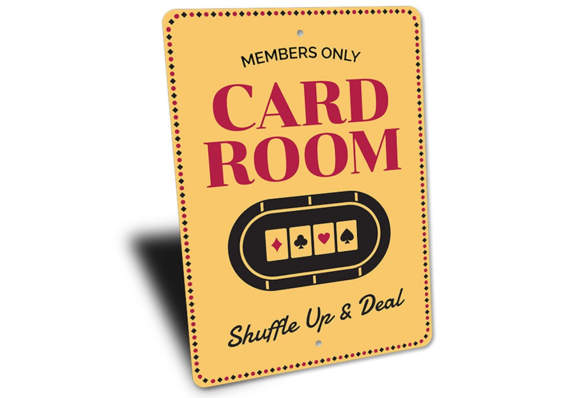 Card Room Decor Sign Poker Table Decor Poker Room Decor | Etsy