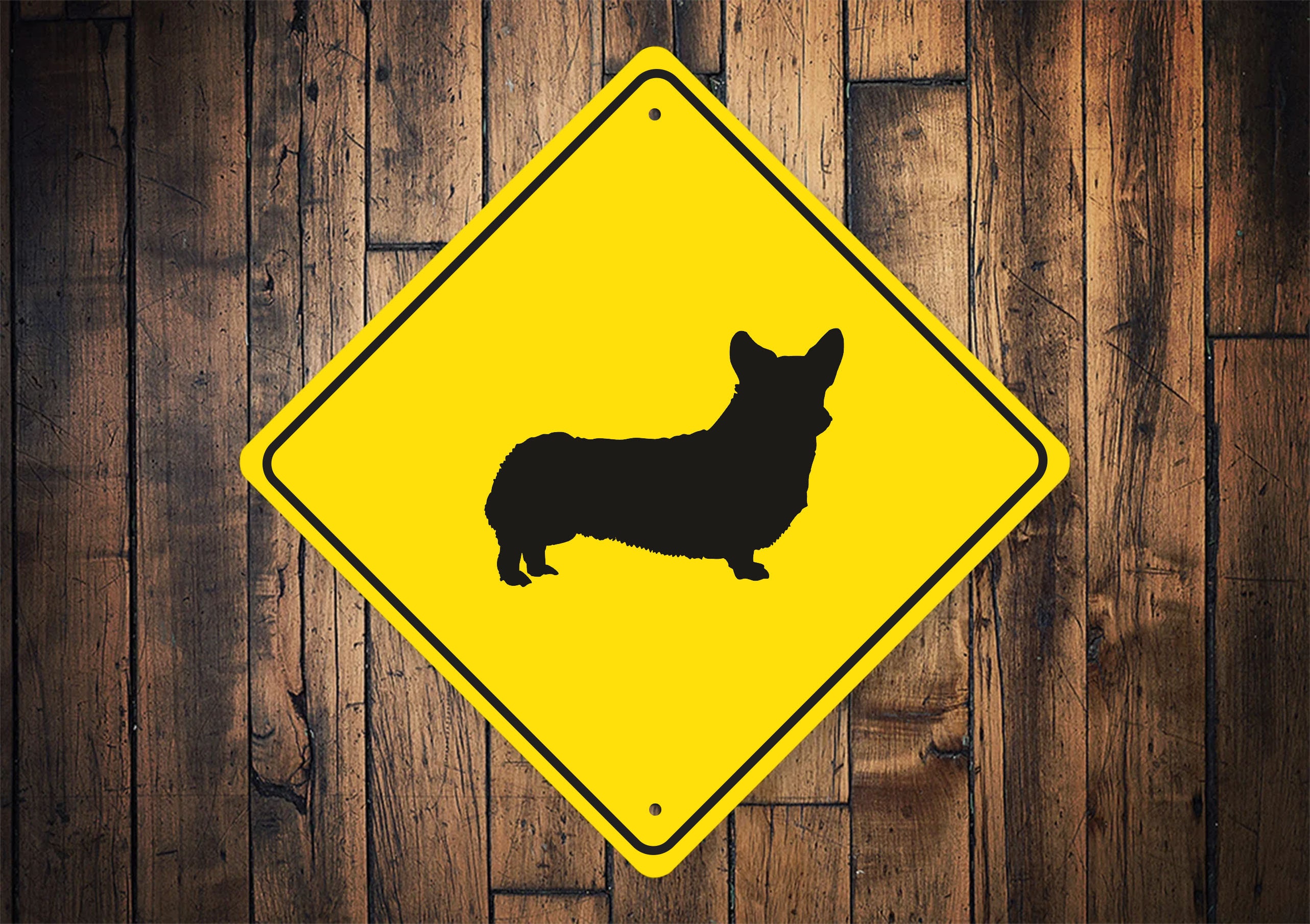 Corgi Dog Sign, Corgi Owner Gift, Corgi Crossing Sign, Corgi Gift ...