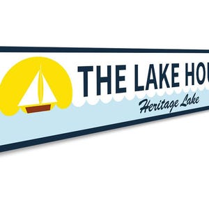 The Lake House Sign, Heritage Lake Sign, Lake House Decor, Lake Life ...