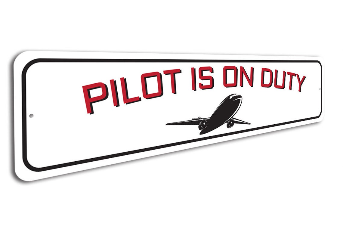 Pilot on Duty Sign Pilot Room Decor Decor for Pilot - Etsy
