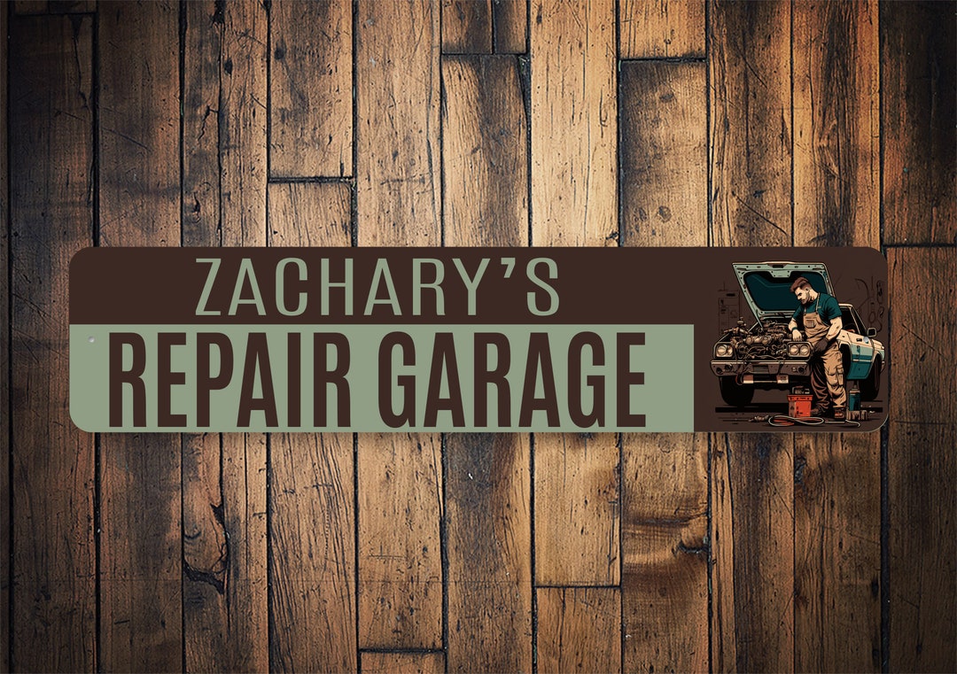 Custom Mechanic, Garage Sign, Decor for Garage, Car Mechanic Gift ...