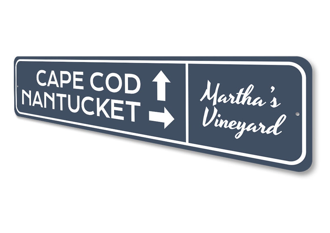 Cape Cod Road Sign Nantucket Road Sign Cape Cod Decorations | Etsy