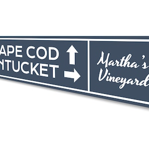 Cape Cod Road Sign, Nantucket Road Sign, Cape Cod Decorations, Metal ...