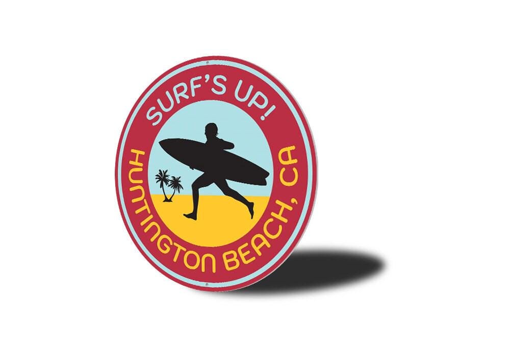 Surfs up Sign, Custom Surfing Sign, Surfs up Decor, Surfer Signs, Metal ...