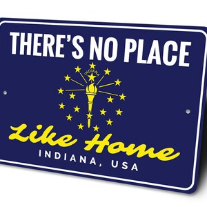 Indianapolis Signs, Metal Indiana Sign, Indy Decor, Indiana Gift Decor ...