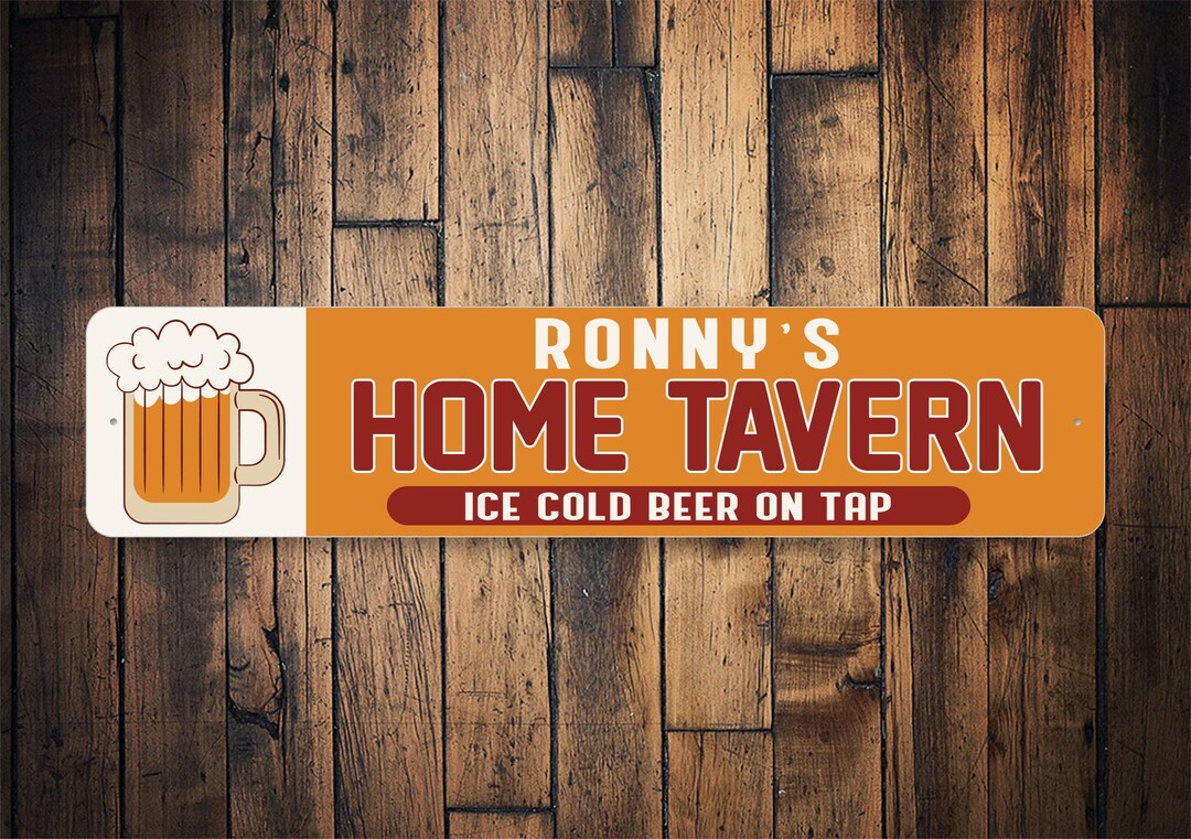 Home Tavern Bar Sign, Retro Bar Sign, Dads Bar Decor, Custom Dad Bar ...