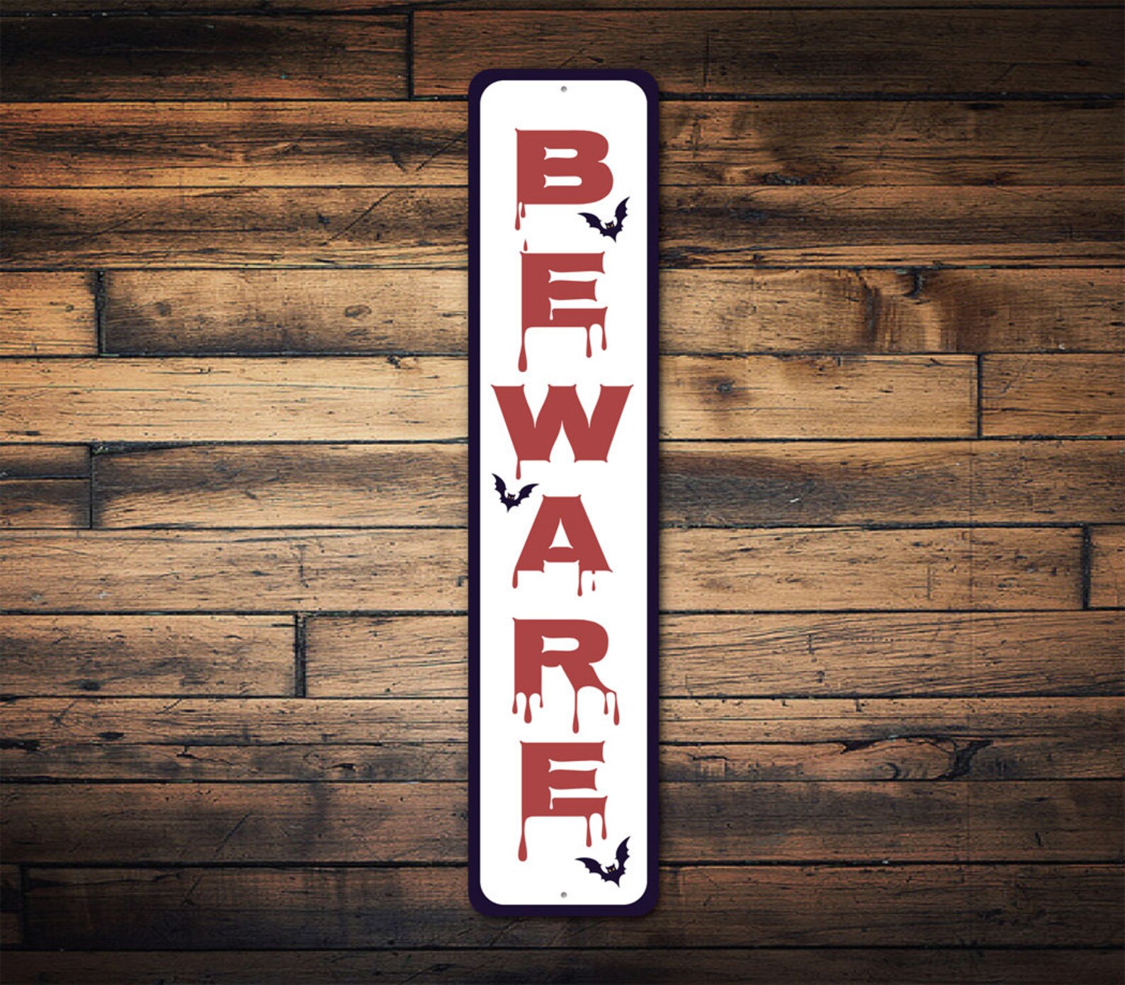 Beware Warning Sign Spooky Sign Halloween Beware Halloween - Etsy