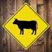 Cow Crossing Sign, Cow Crossing, Cow Crossing Diamond Sign, Cow Farm ...